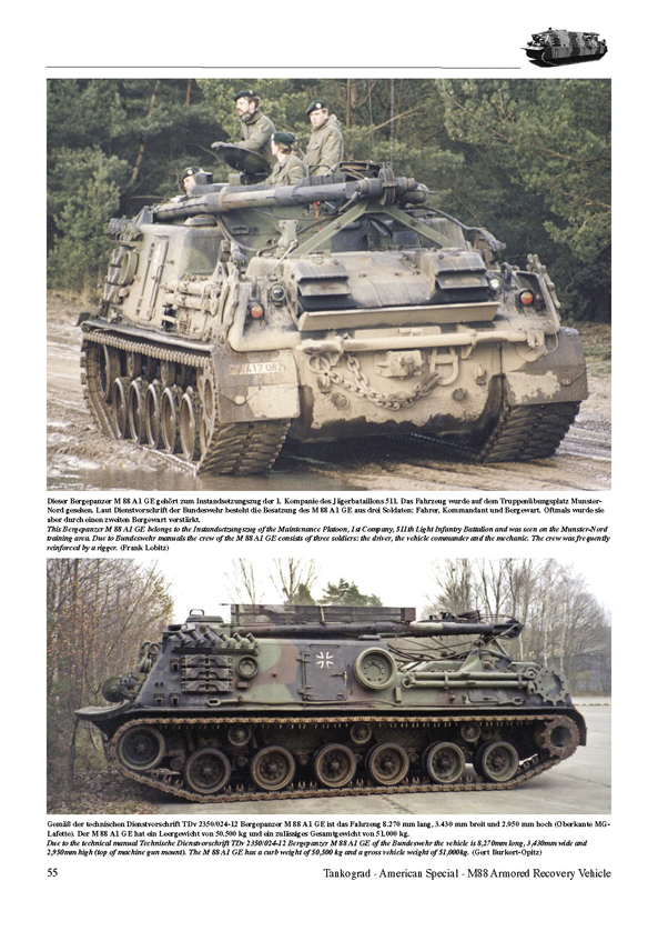 M88 Armored Recovery Vehicle - TANKOGRAD Publishing - Verlag Jochen ...