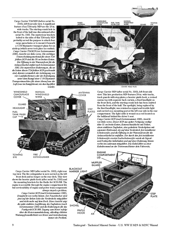 U.S. WW II M29 and M29C Weasel - TANKOGRAD Publishing - Verlag Jochen ...