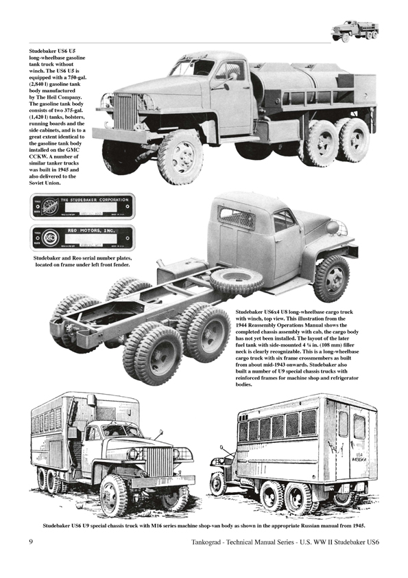 Studebaker US6 2 ½-ton 6x6 & 6x4 Trucks - TANKOGRAD Publishing - Verlag ...