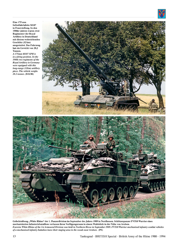 BAOR - The Final Years - Vehicles of the British Army of the Rhine 1980 ...