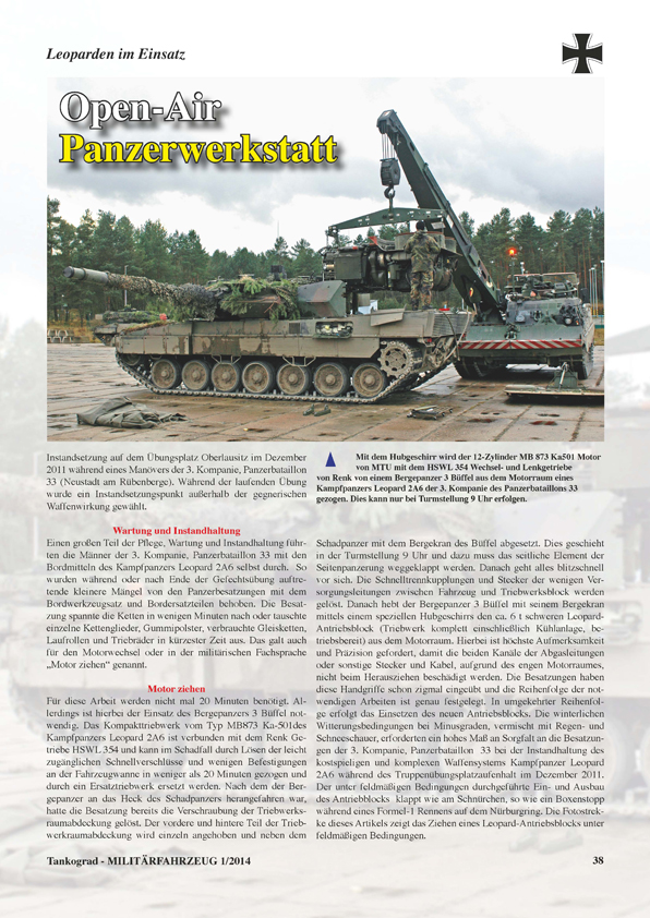MILITÄRFAHRZEUG 1-2014 - TANKOGRAD Publishing - Verlag Jochen Vollert ...